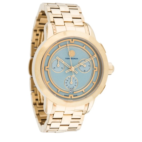 Tory Burch | Accessories | Tory Burch Gold Chronograph Watch | Poshmark
